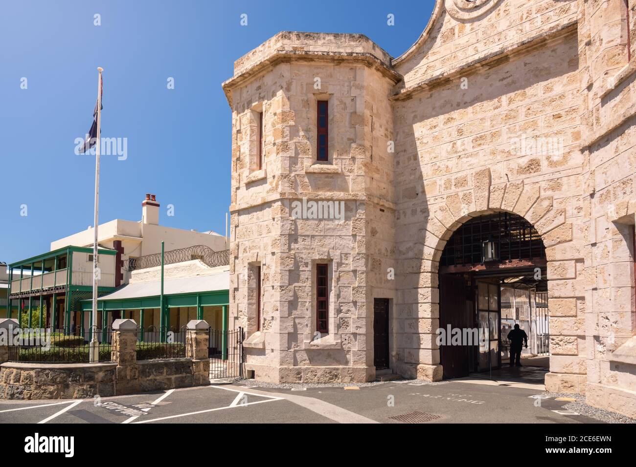 entrance to the prison at Fremantle Perth Western Australia Stock Photo ...