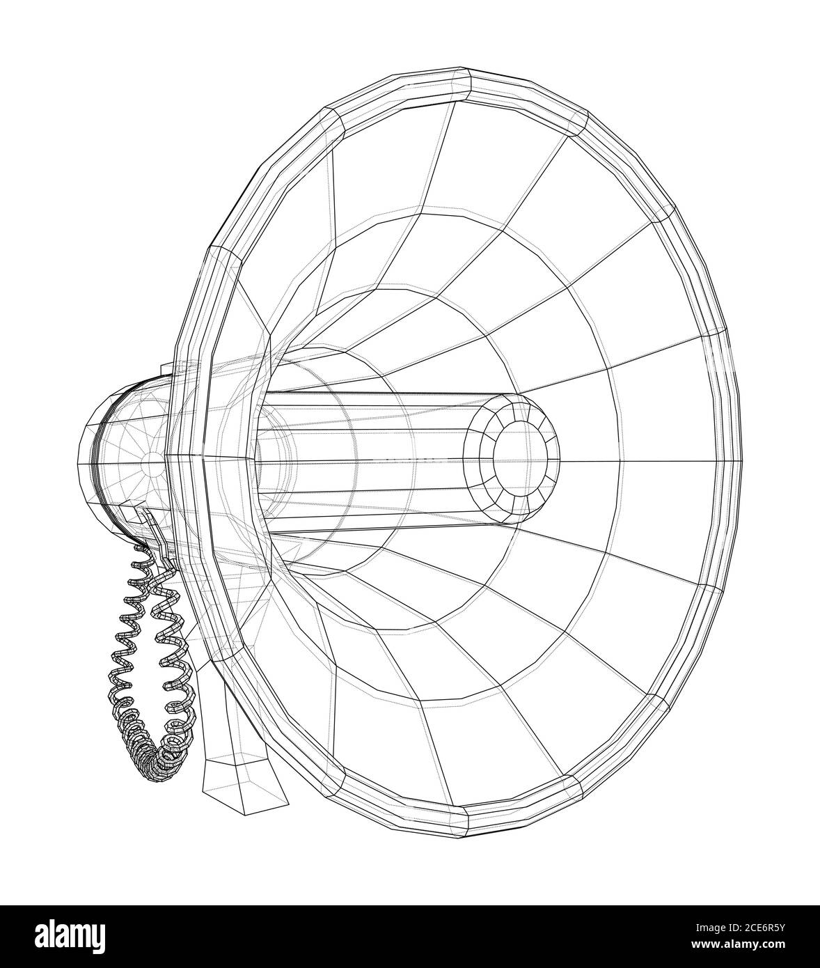 Megaphone concept outline. Vector Stock Vector Image & Art - Alamy
