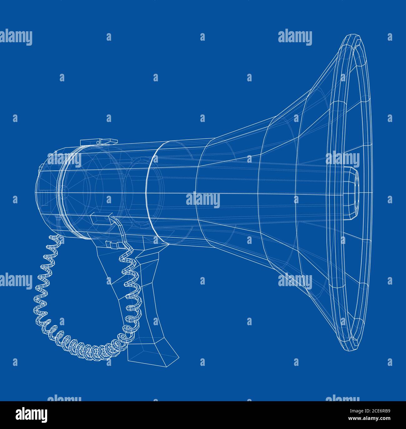 Megaphone concept outline. Vector Stock Vector Image & Art - Alamy