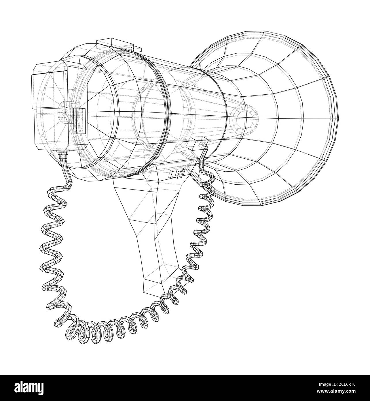 Megaphone concept outline. Vector Stock Vector Image & Art - Alamy