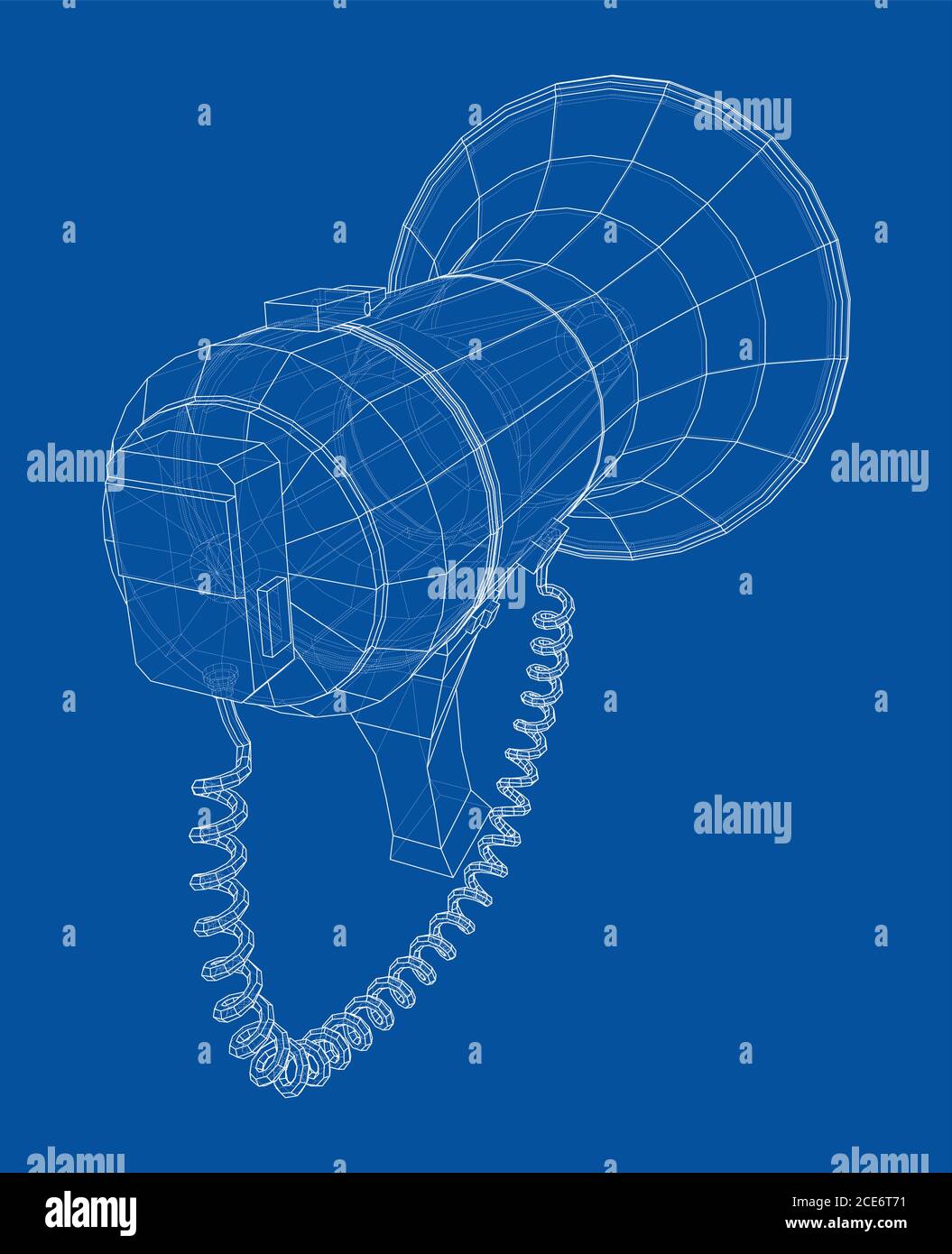 Megaphone concept outline. Vector Stock Vector Image & Art - Alamy