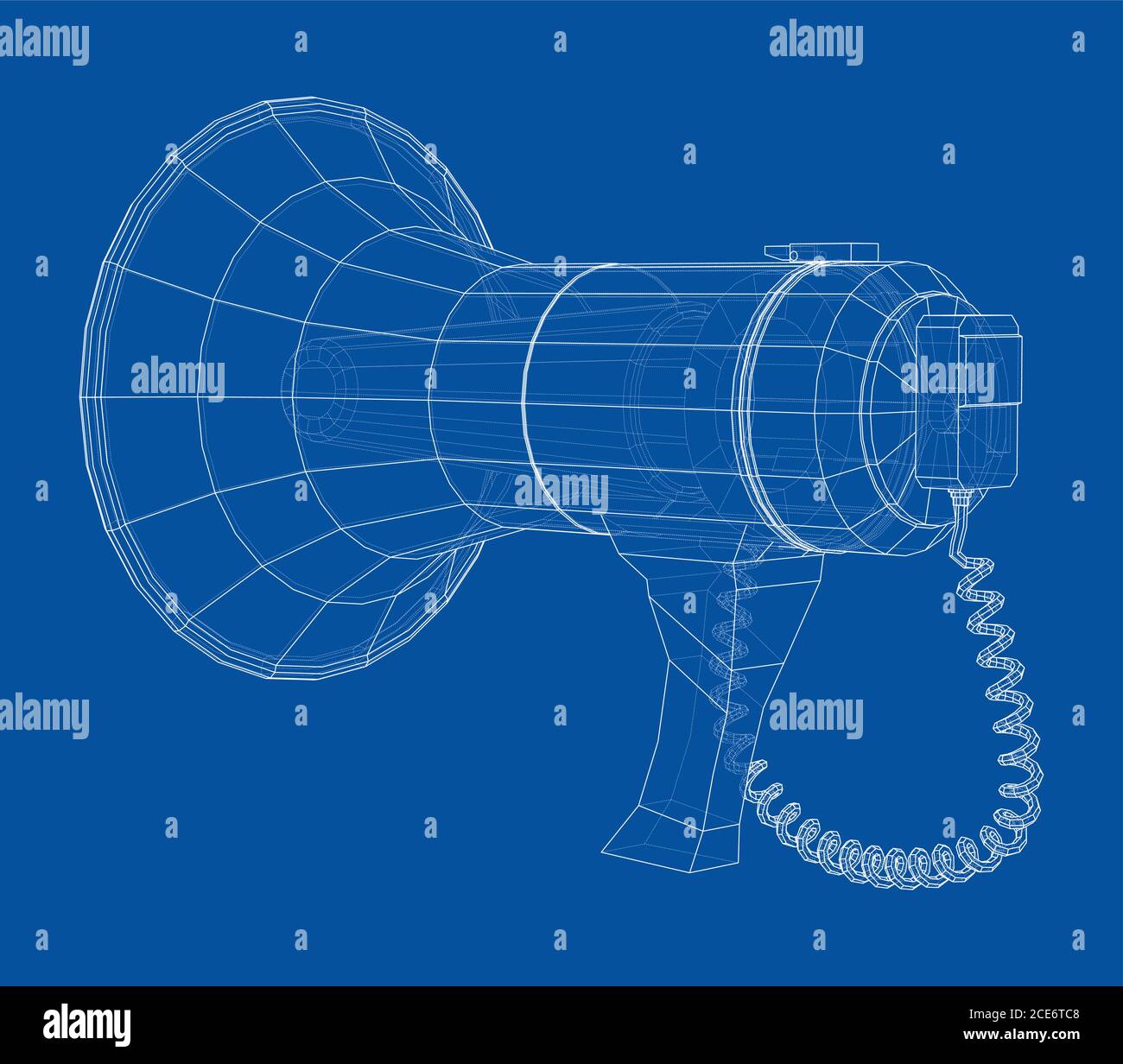 Megaphone concept outline. Vector Stock Vector Image & Art - Alamy