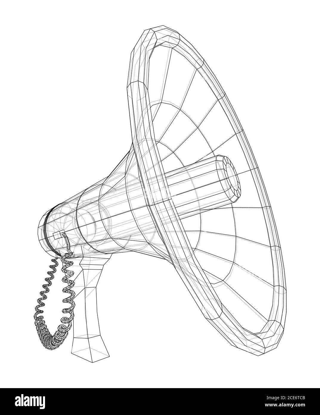 Megaphone concept outline. Vector Stock Vector Image & Art - Alamy