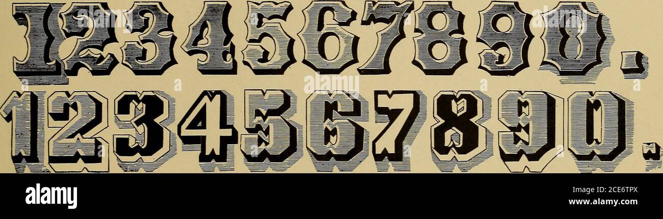 Ancient to modern numerals hi-res stock photography and images - Alamy