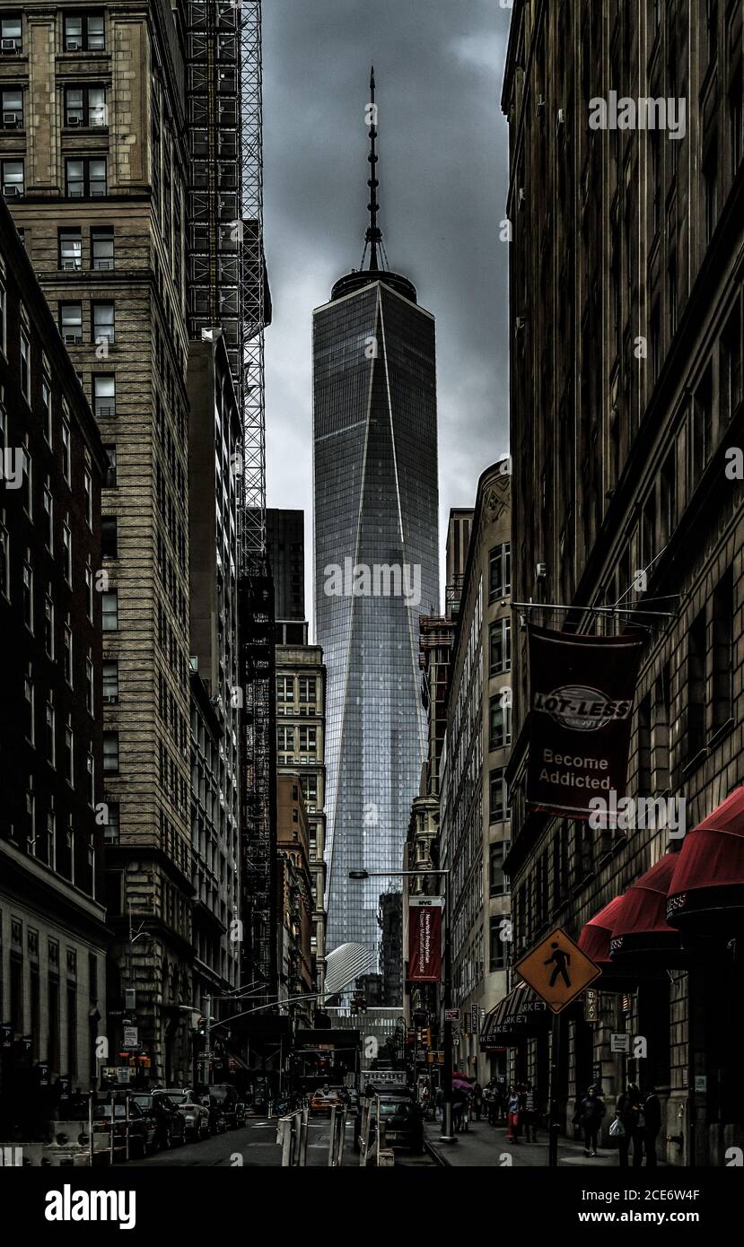 Streets of New York Lower Manhattan Stock Photo - Alamy