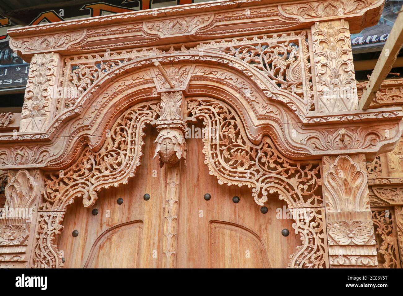close-up image of ancient door.Carved doors and door frames ...