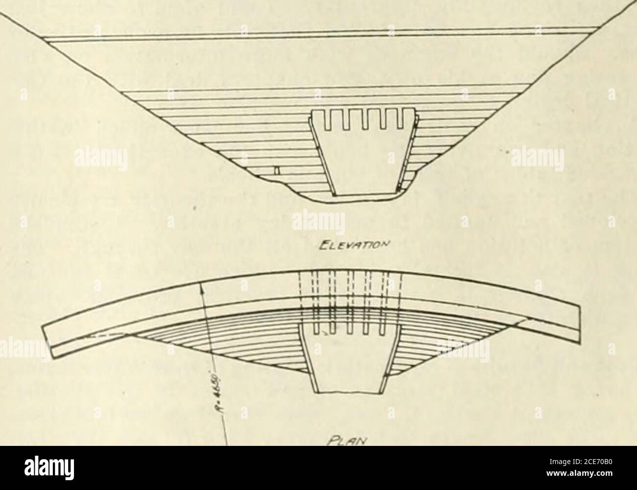 . Engineering and Contracting . Section of Siphon Spillway Indicating ...