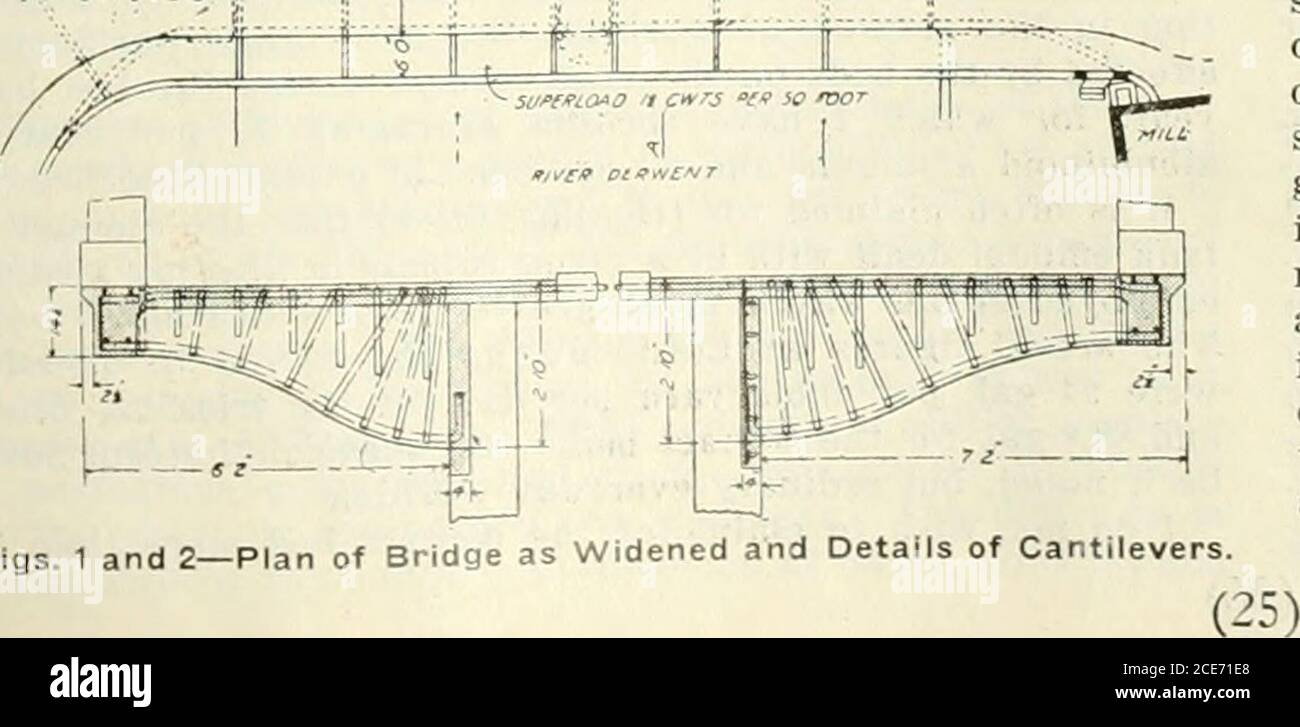 . Engineering and Contracting . Figs. 1 and 2—Plan of Bridge as Widened ...