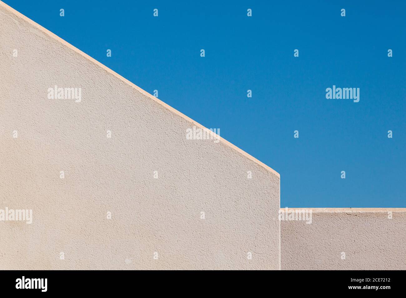 Abstract angles on houses in Tabernas, Spain Stock Photo - Alamy