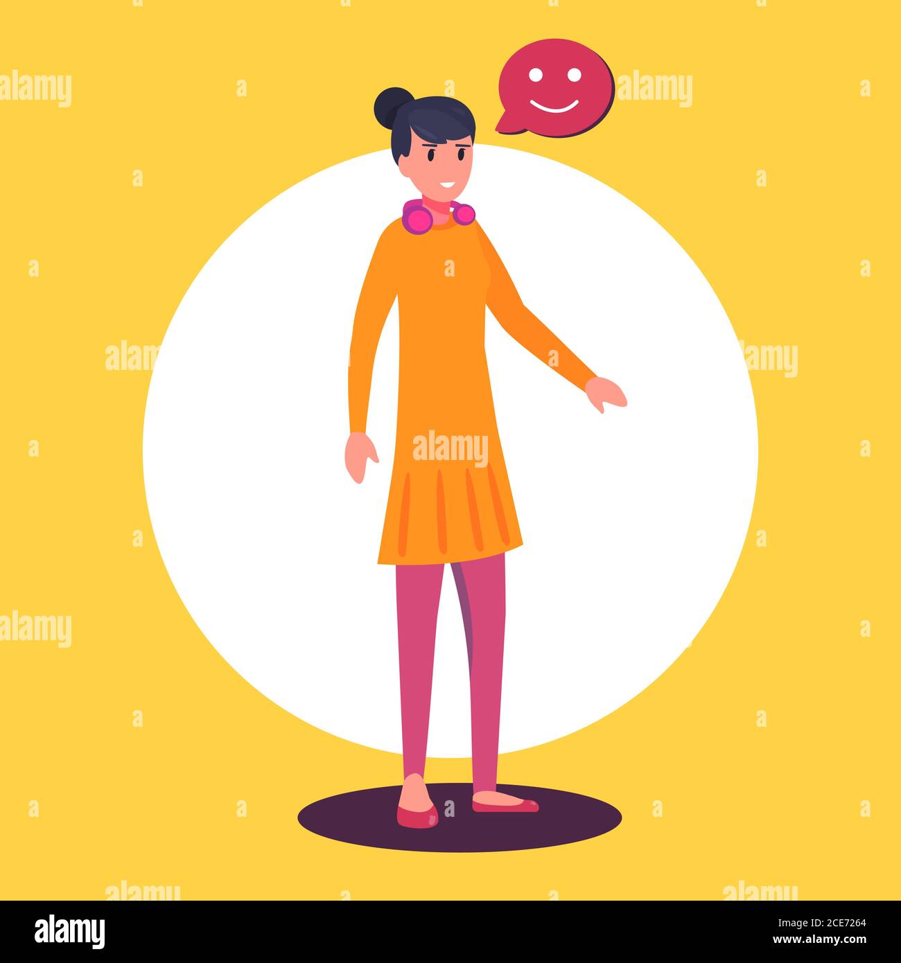 Female character vector vectors hi-res stock photography and images - Alamy