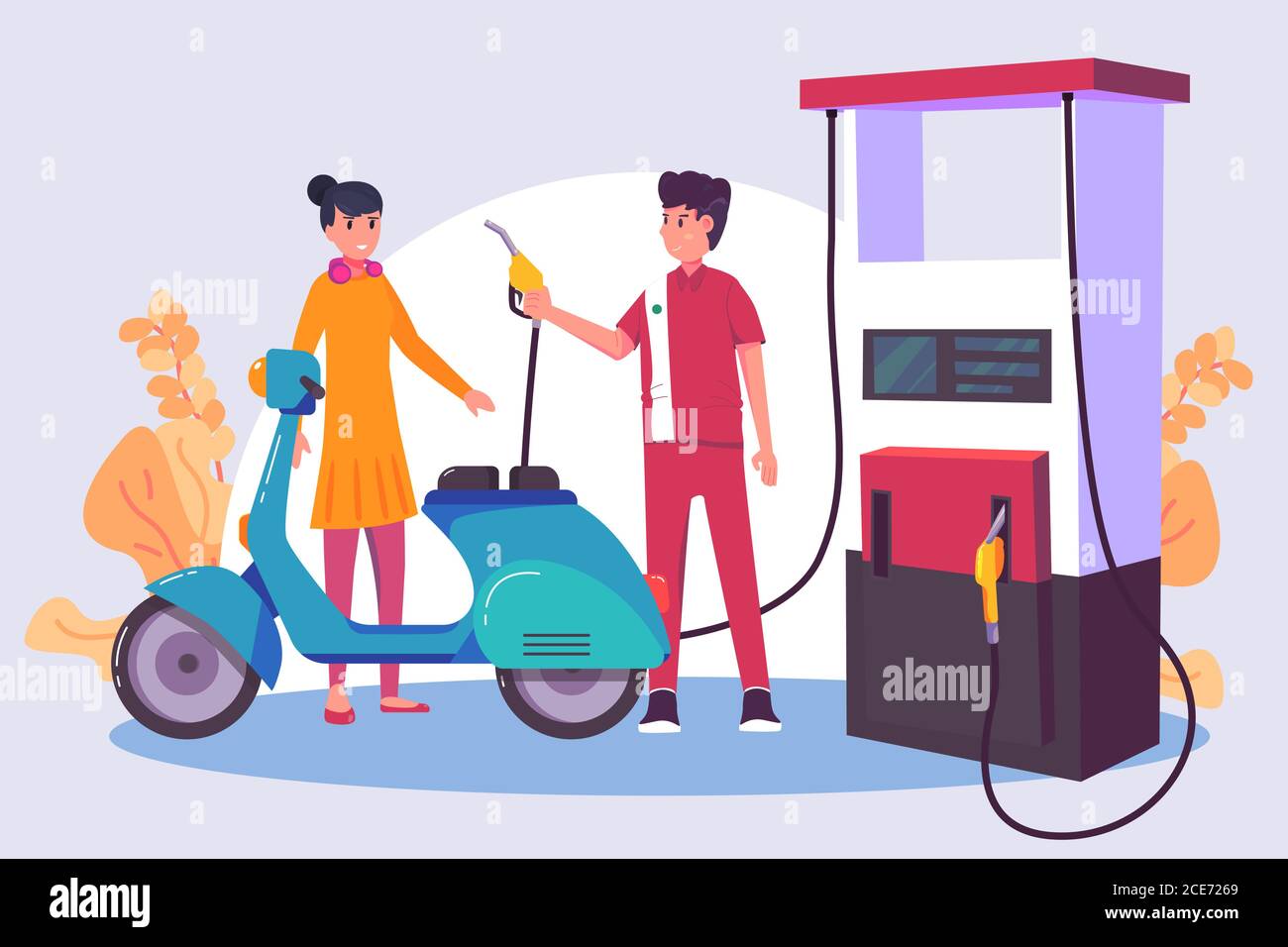 Fueling vector vectors hi-res stock photography and images - Alamy