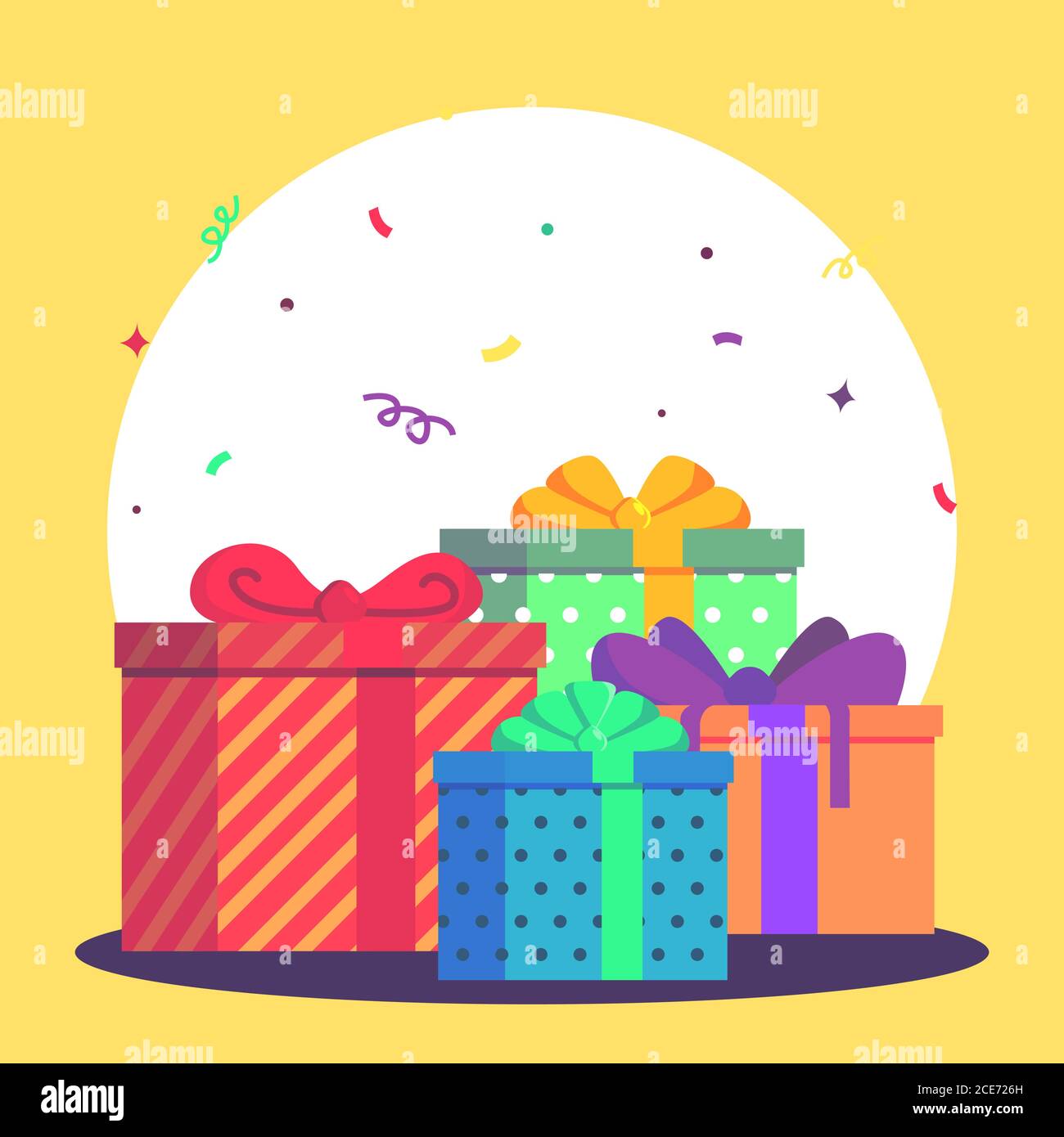 Black label colorful festive Stock Vector Images - Alamy