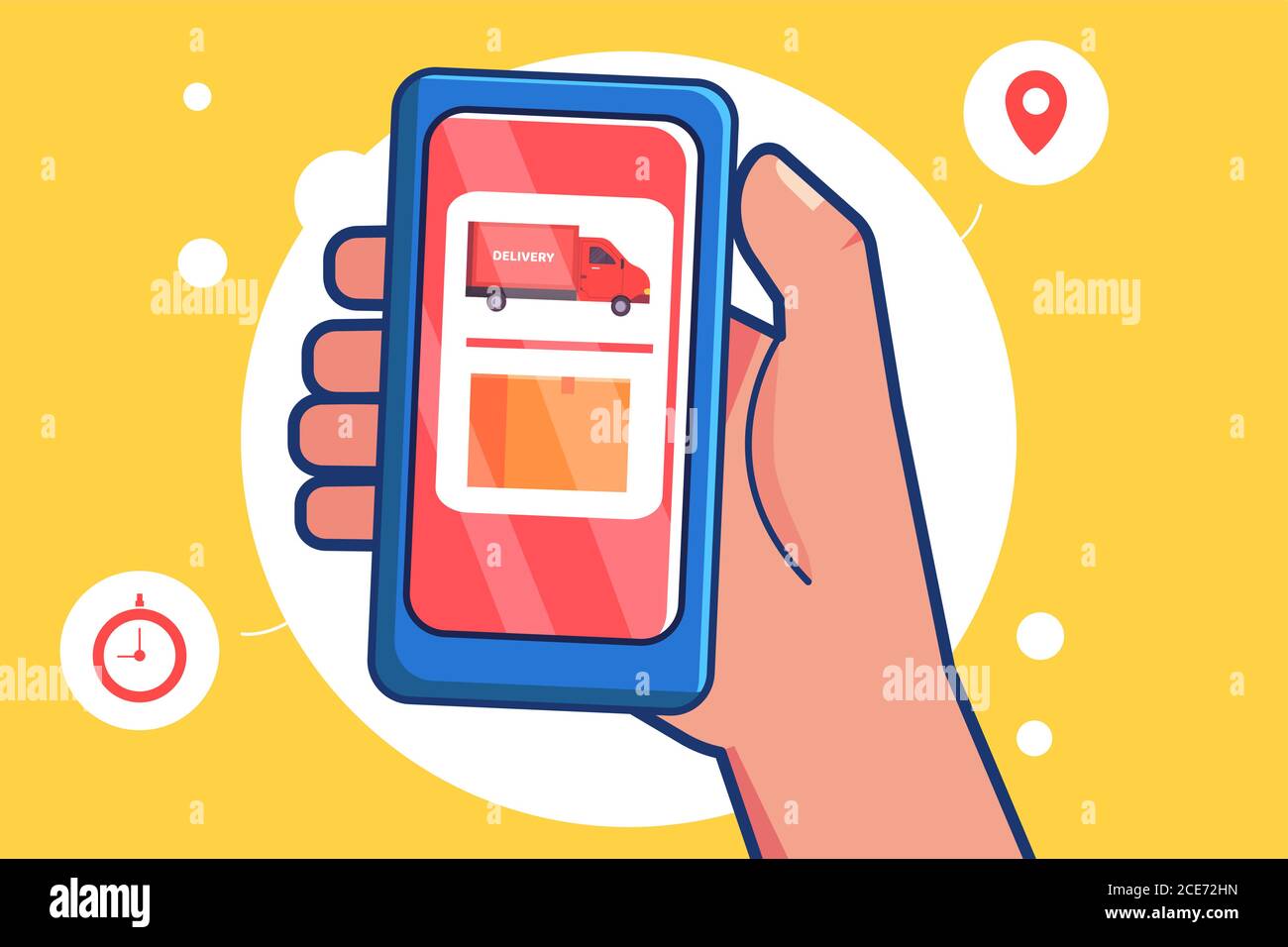 Hand holding menu Stock Vector Images - Alamy