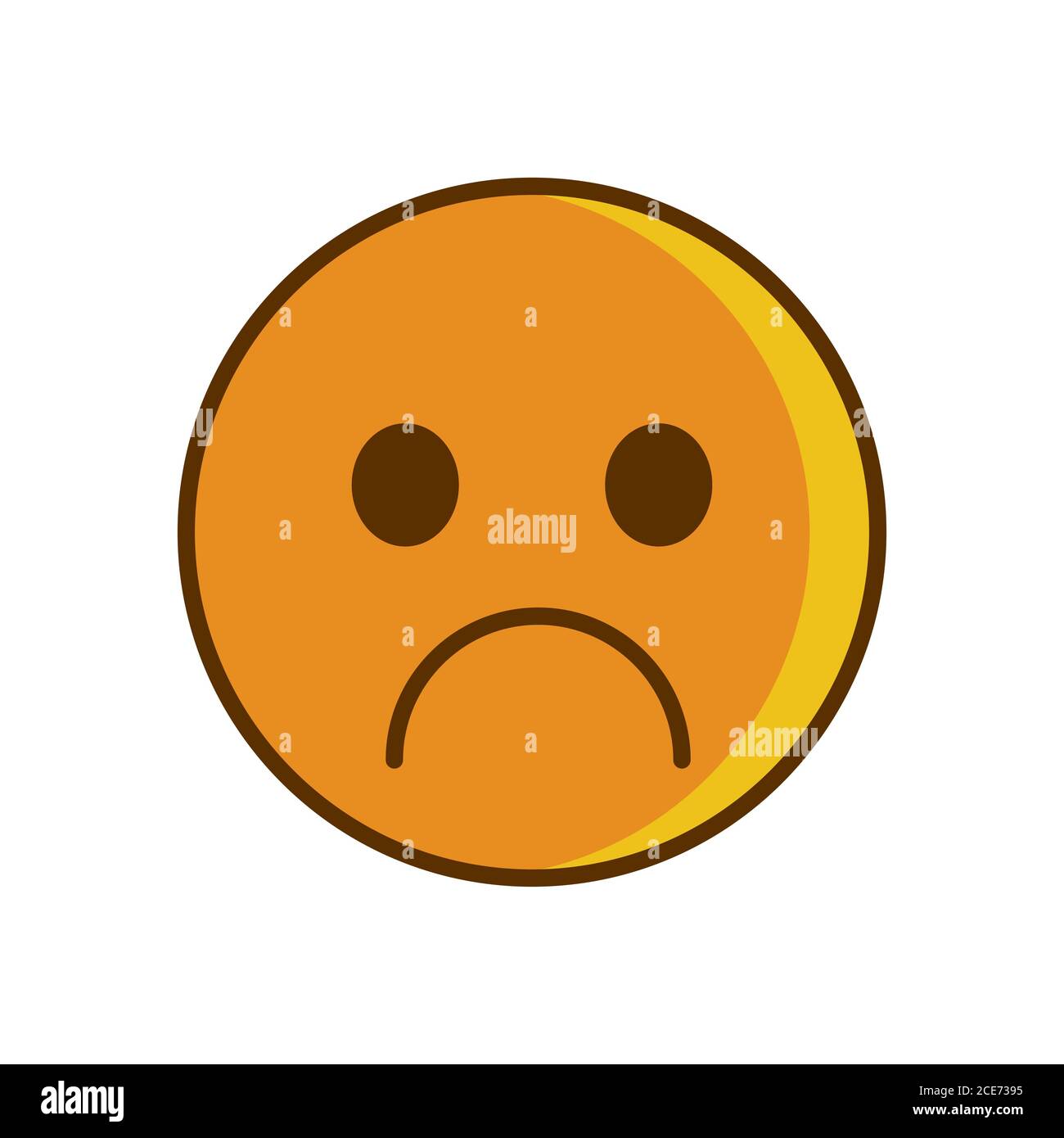 Smiley flat vector emoticons emotions Cut Out Stock Images & Pictures ...
