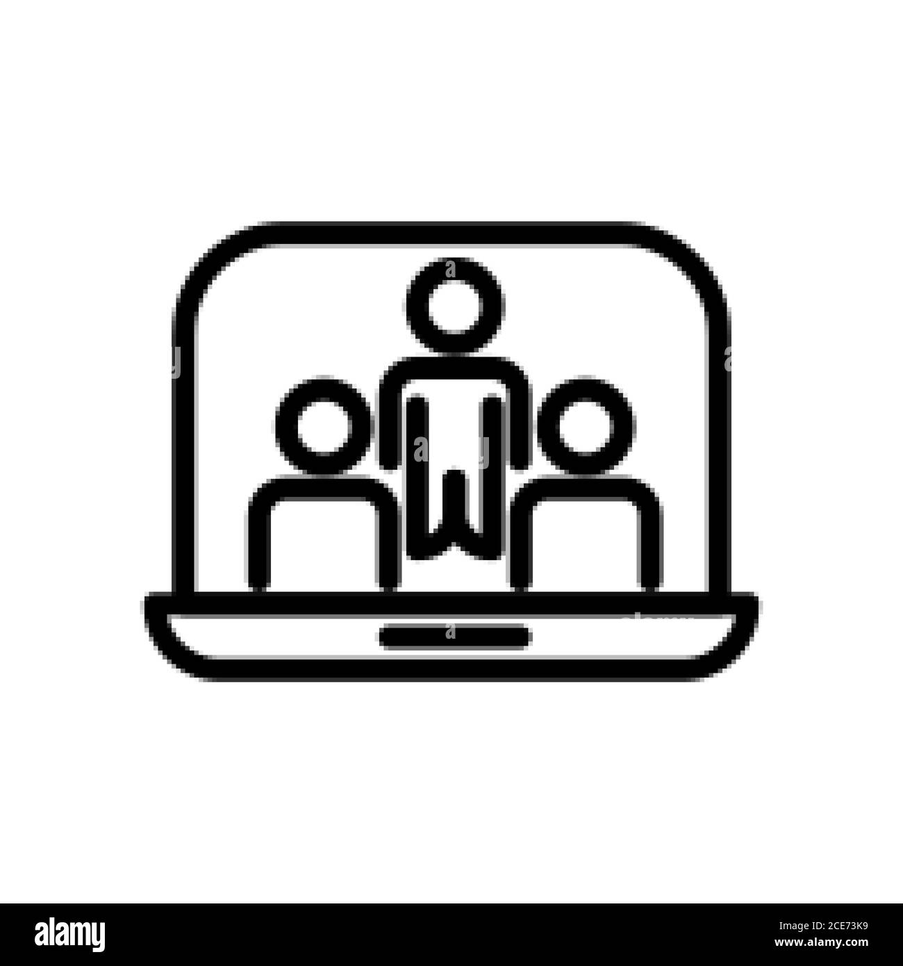 Video conference icon vector illustration Isolated On white Background ...