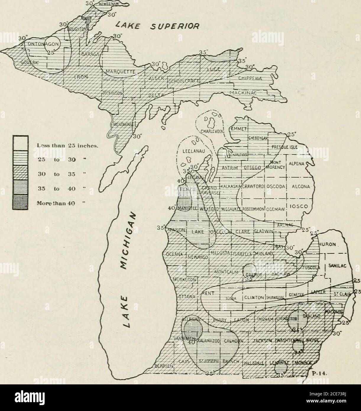 . Surface geology and agricultural conditions of Michigan . Fig. 15 ...