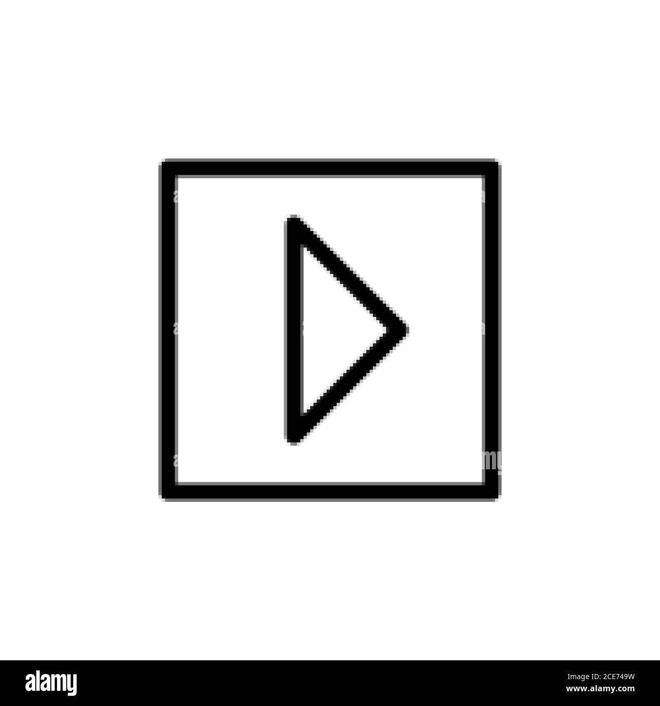 play button line icon vector illustration Stock Vector Image & Art - Alamy