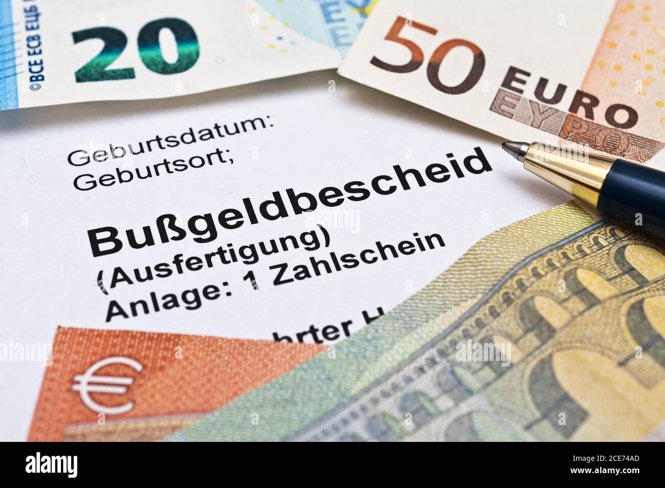 fine and some money Stock Photo - Alamy