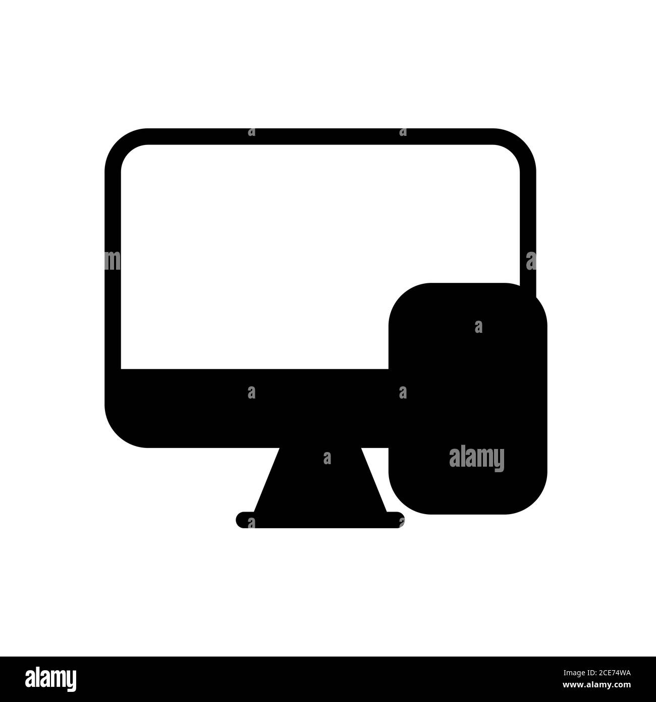 computer disk symbol flat black line icon, Vector Illustration Stock ...