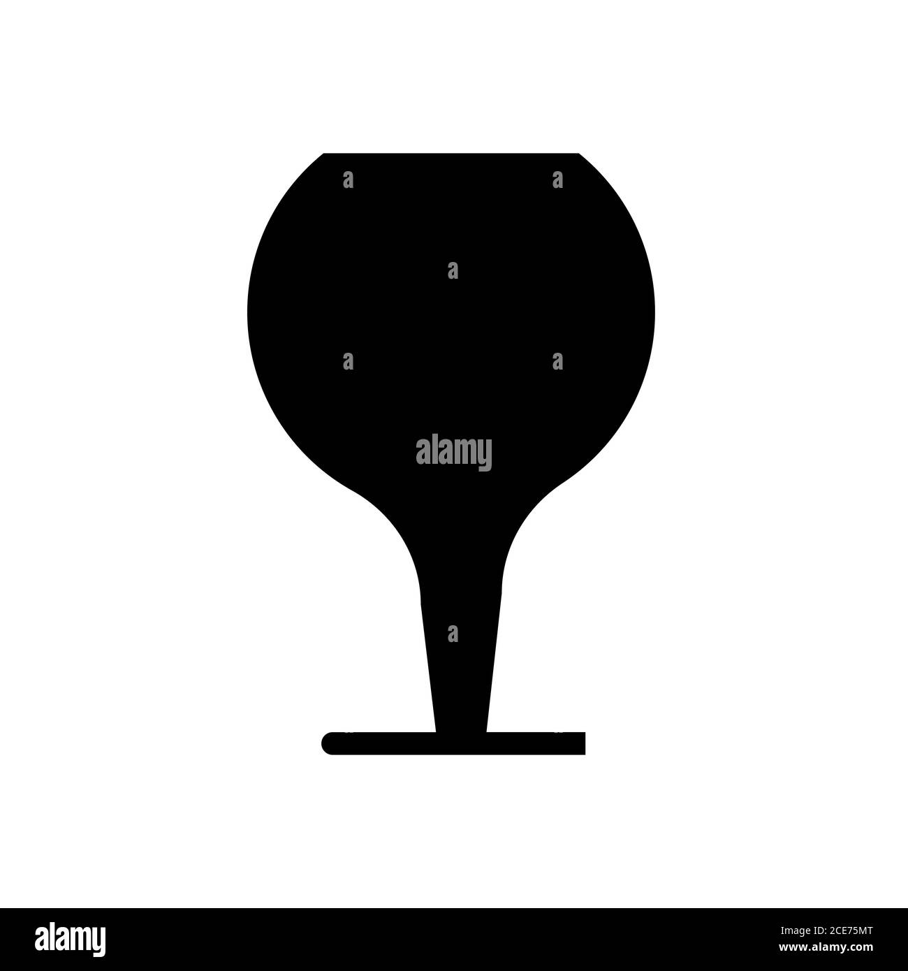 glass beer symbol flat black line icon, Vector Illustration Stock ...