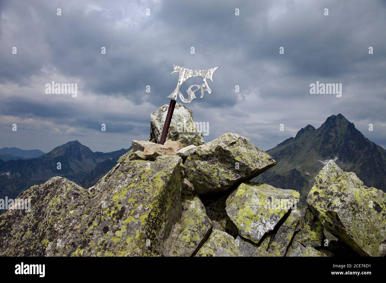 Tatra mountain high slovakia top rock cloud hi-res stock photography ...
