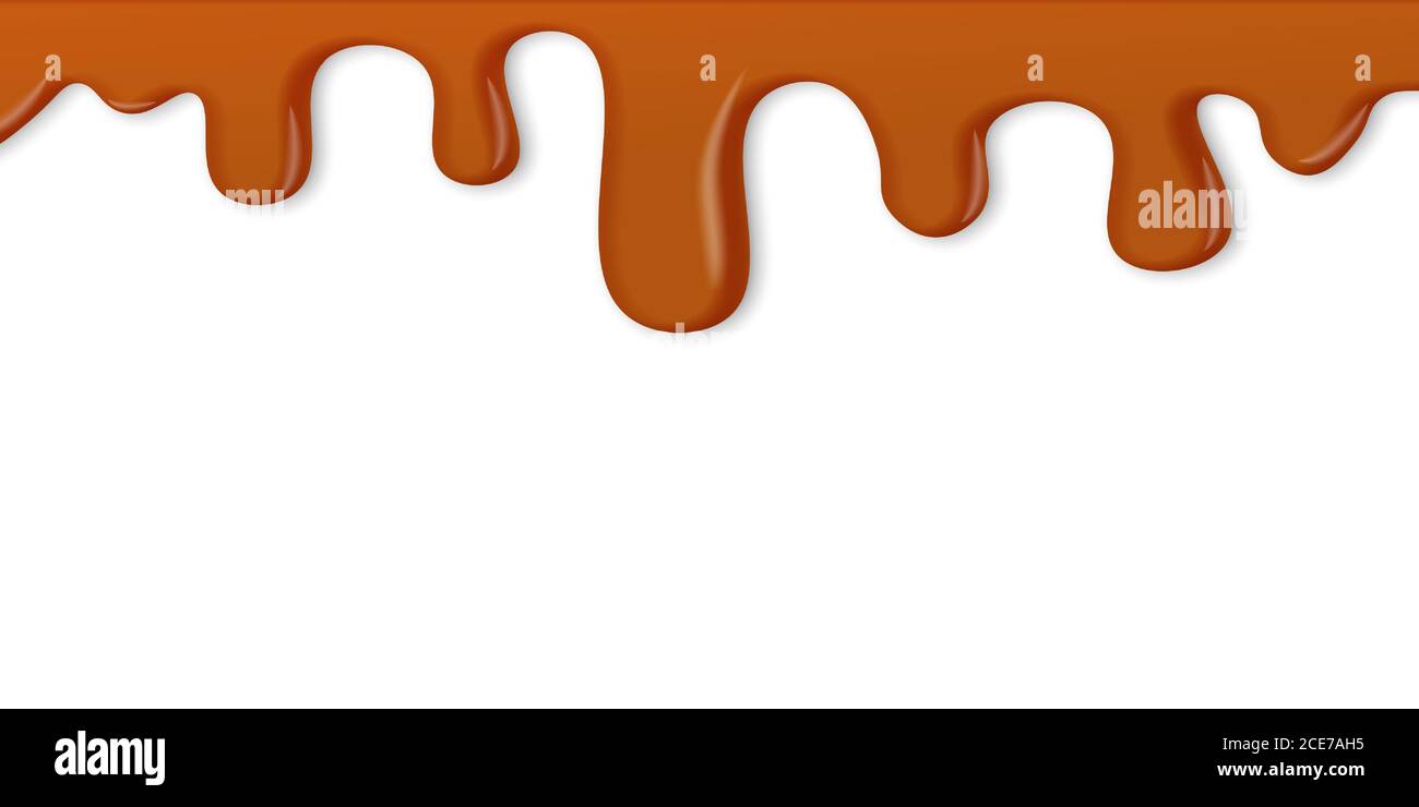 Melt chocolate dropping Stock Vector Images - Alamy