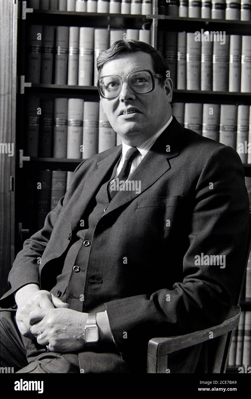 Francis Ferris QC, Lincoln’s Inn, London. 23 January 1989. Photo: Neil ...
