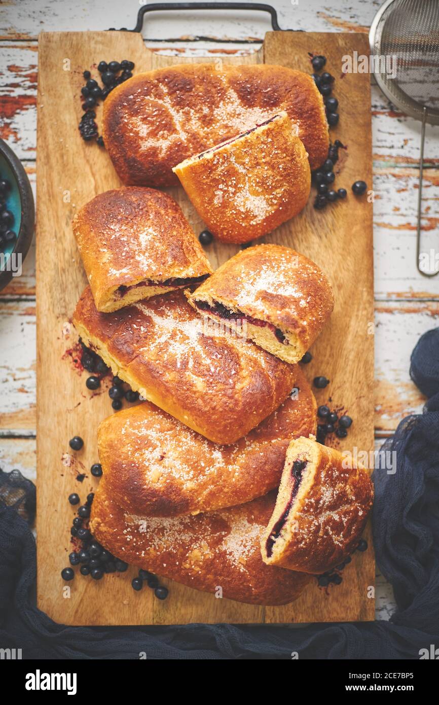 Blueberry bun hi-res stock photography and images - Alamy