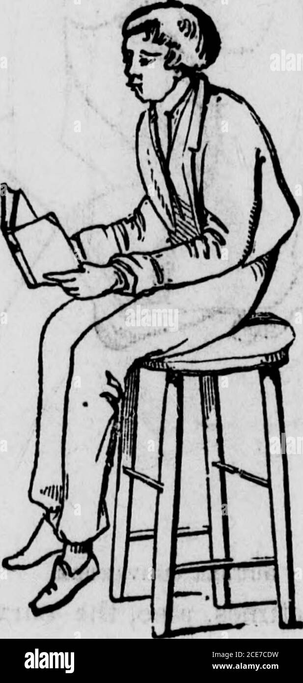 Reference Sitting On Stool