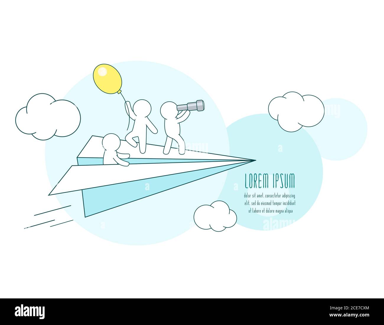 Airplane colleague Stock Vector Images - Alamy