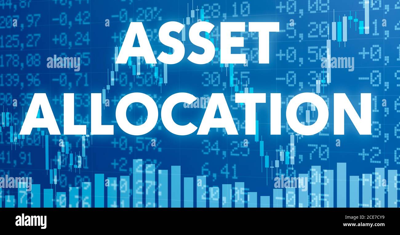 Conceptual image with financial charts and graphs - Asset Allocation ...