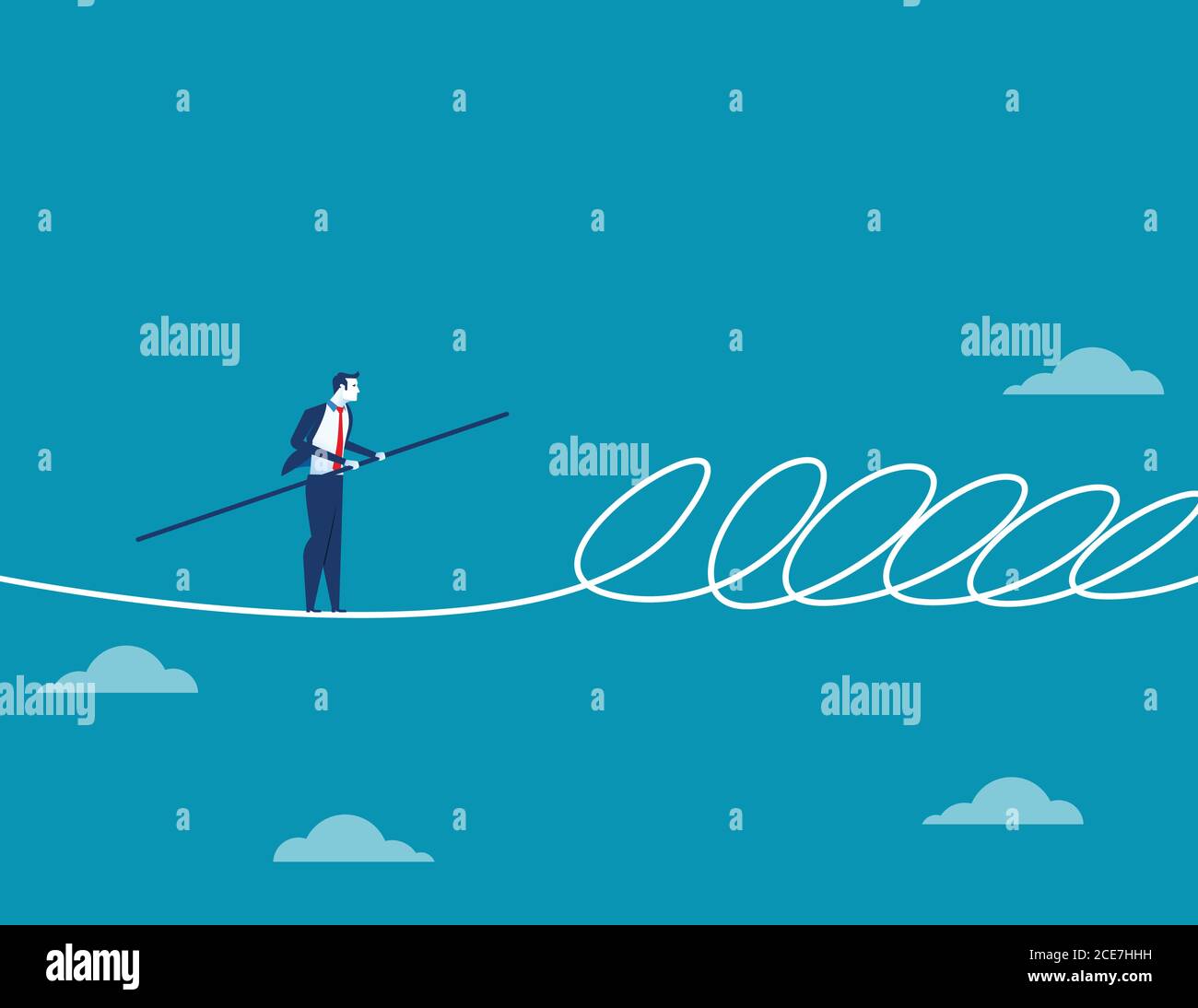 Walking a tightrope hi-res stock photography and images - Alamy