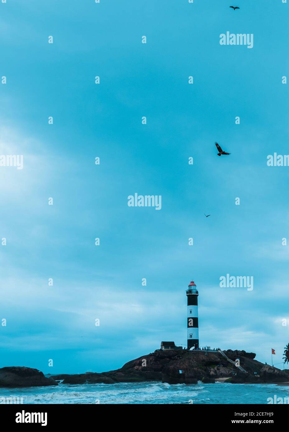 Vertical shot of the Kaup lighthouse in Manipal, India Stock Photo - Alamy