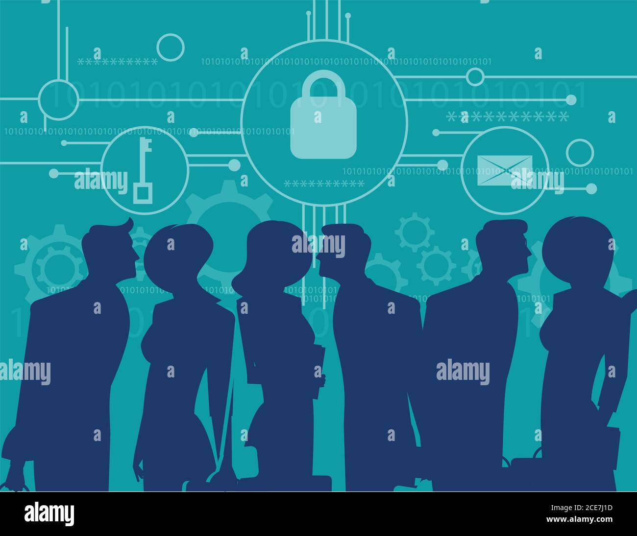 Cybersecurity vector vectors hi-res stock photography and images - Alamy