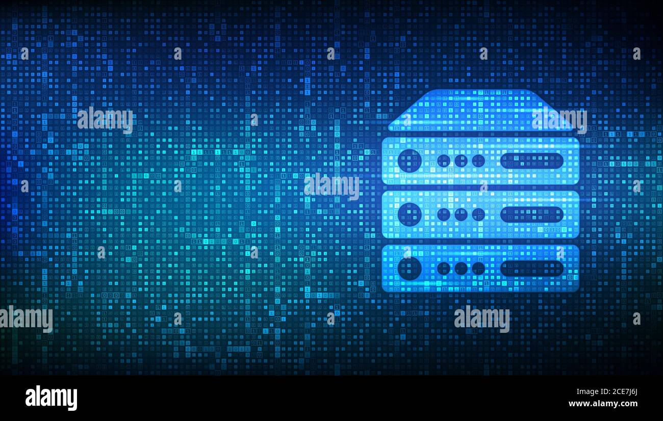 Server and data storage background. Computer server icon made with ...