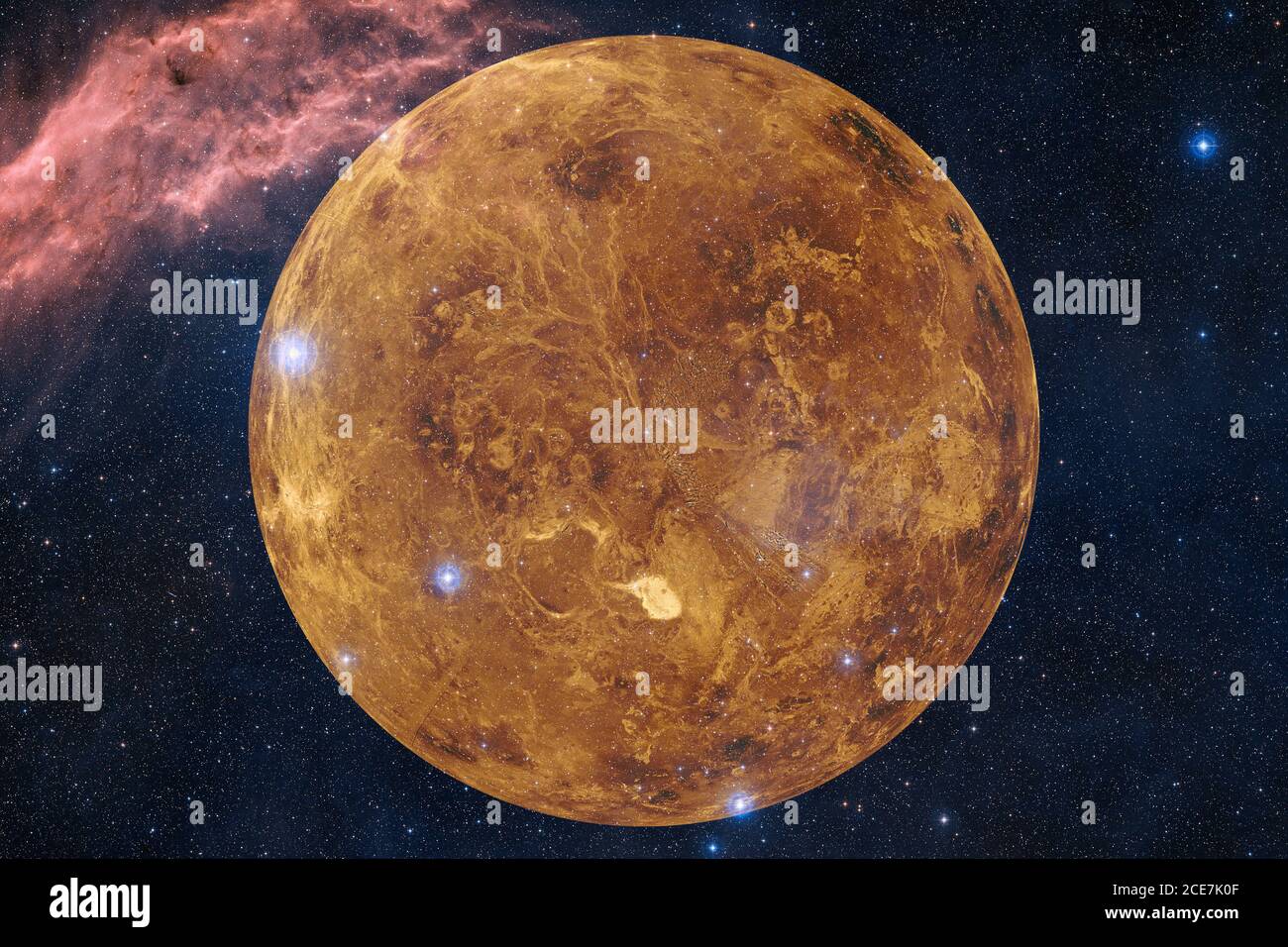 Planet Venus. Solar system. Cosmos art. Elements of this image ...