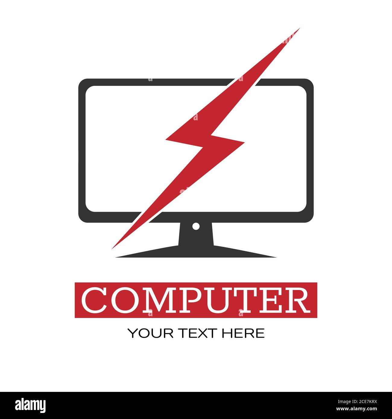 Computer technology. Vector illustration for theme design isolated on a ...