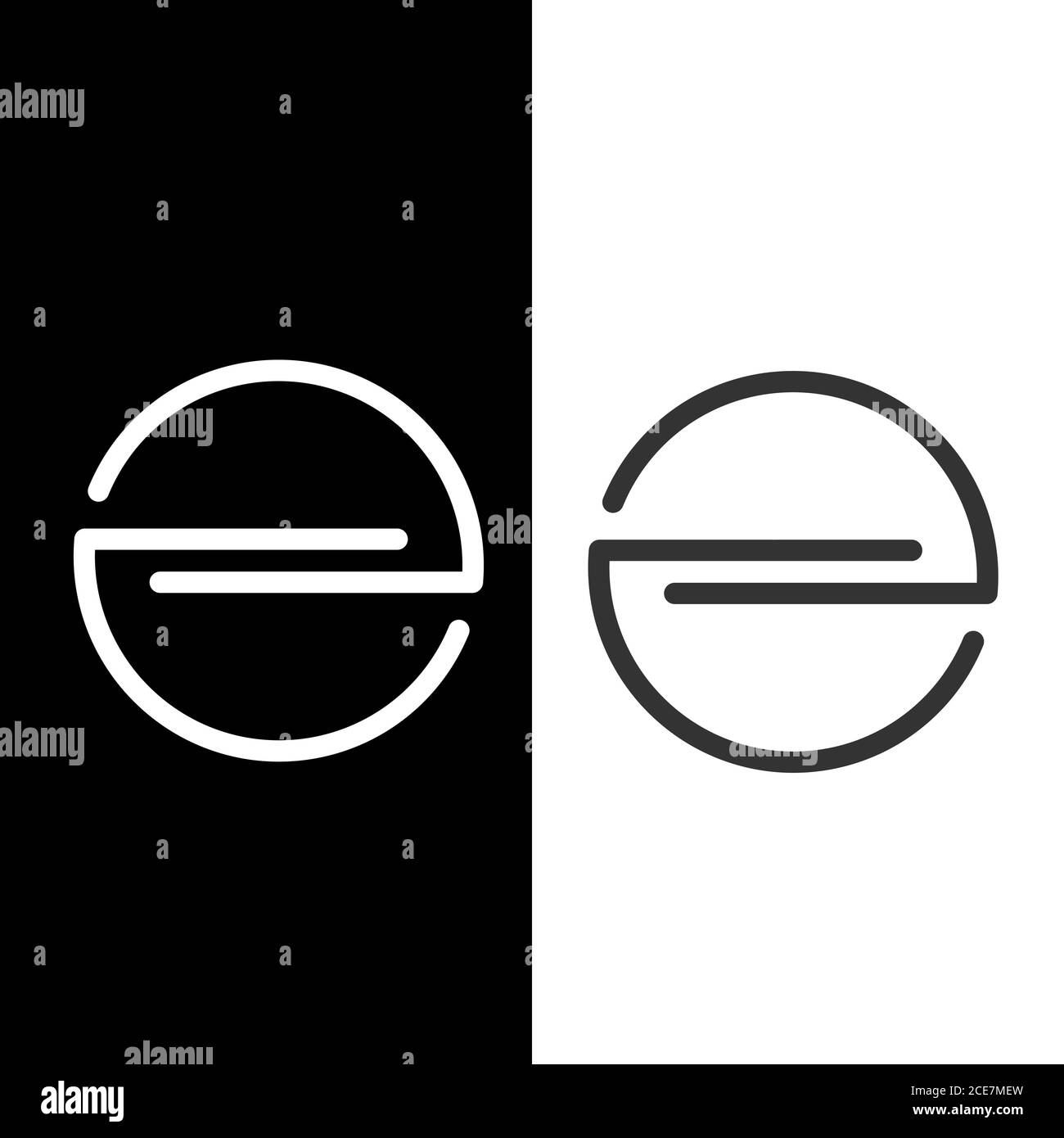 Abstract circle. Vector illustration for logo, brand, sticker, logo or ...
