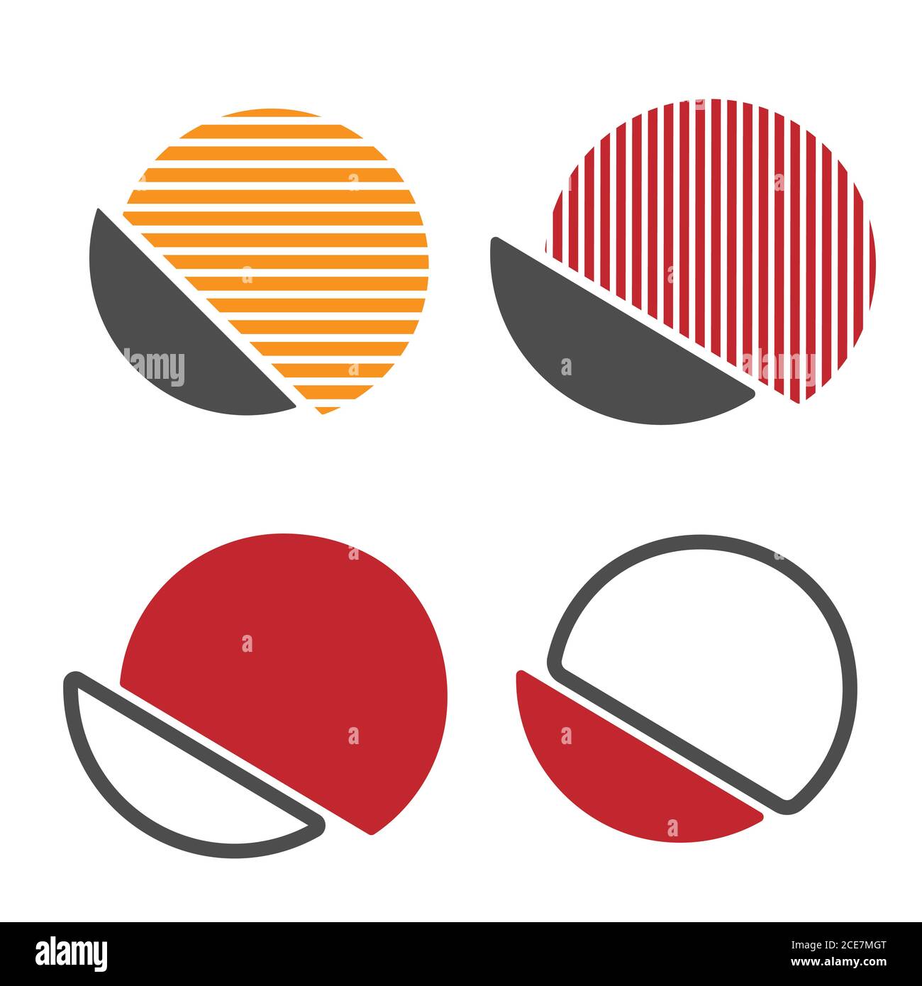 Abstract circle. Vector illustration for logo, brand, sticker, logo or ...
