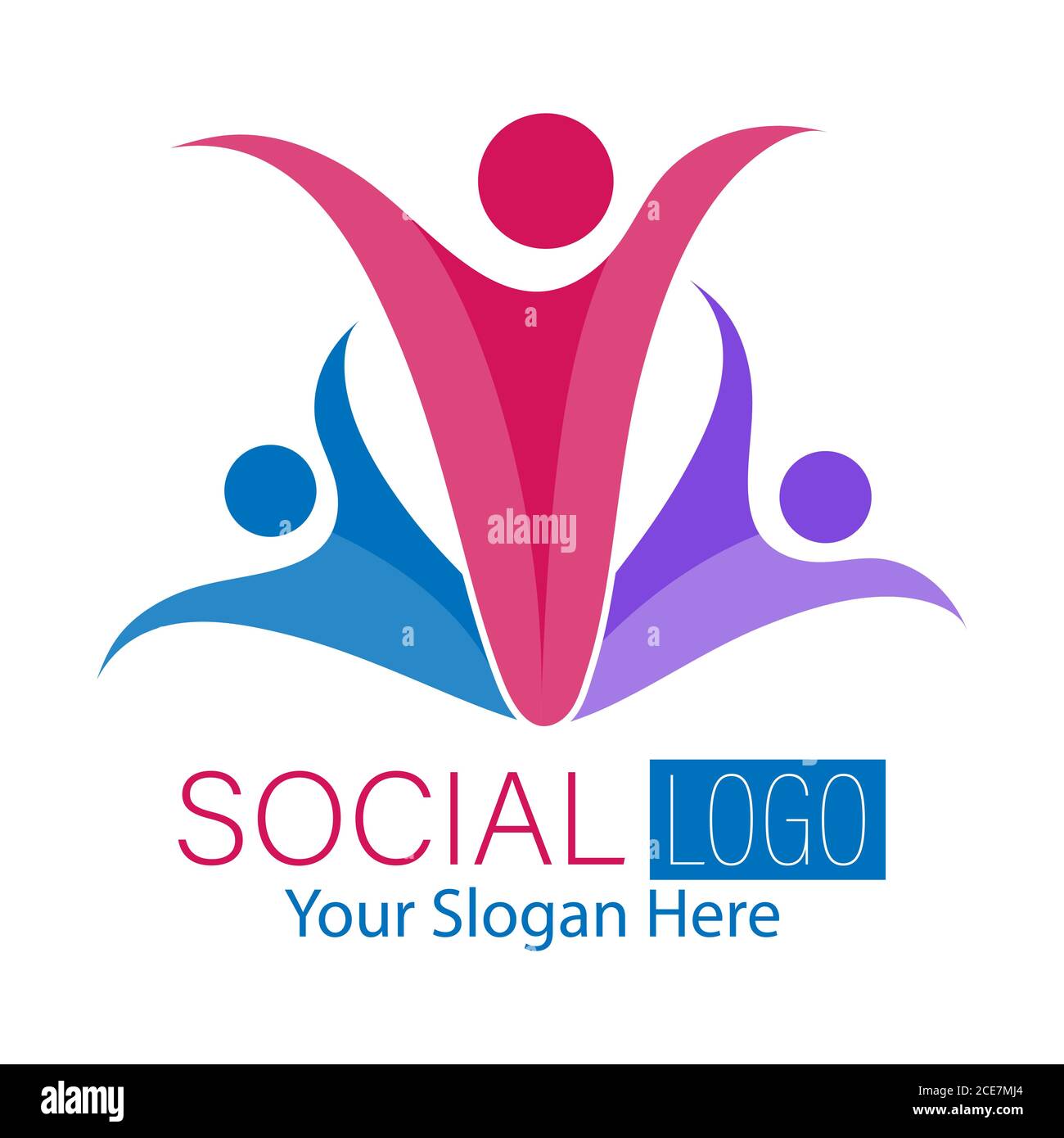 Social logo. Vector illustration for a logo, brand, sticker, or logo ...
