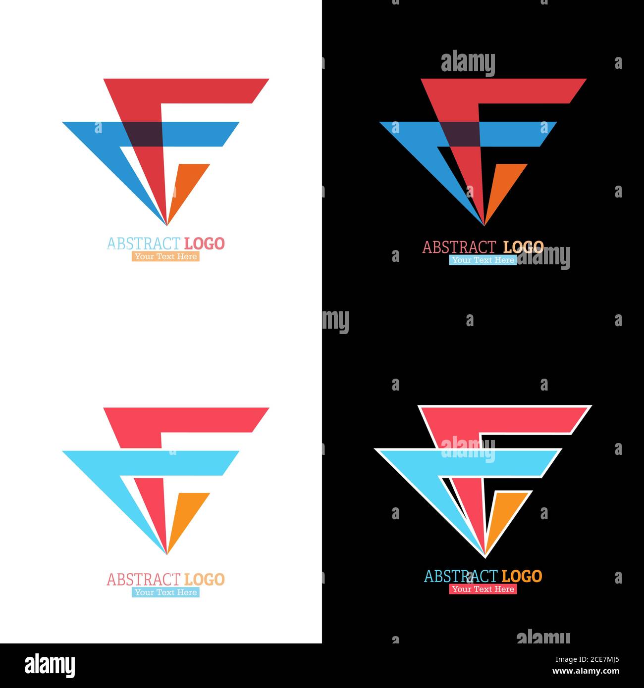 Abstract color logo. Vector illustration for a logo, brand, sticker, or ...