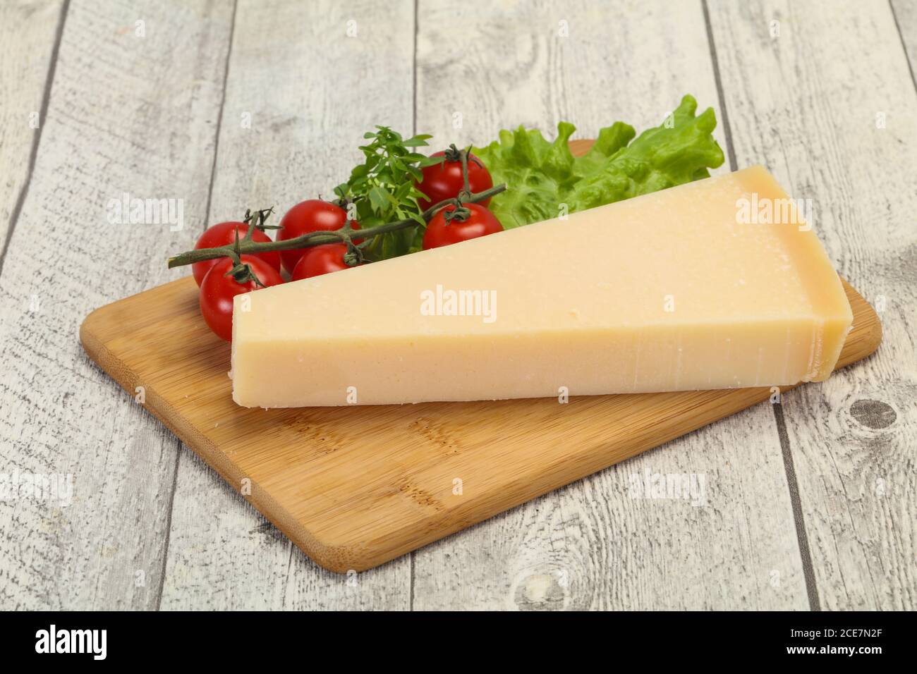 Italian traditional parmesan cheese triangle served salad Stock Photo ...