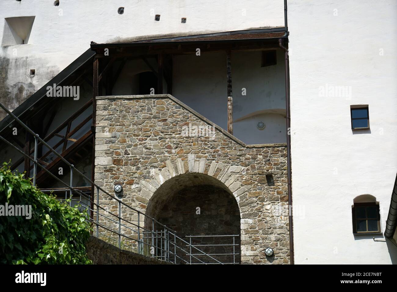 Facade of a stone building Stock Photo - Alamy