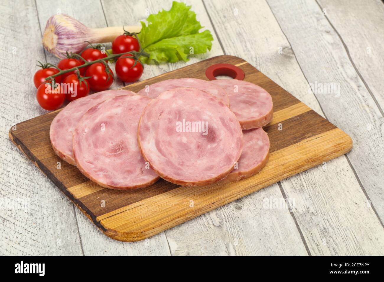 Natural ham made from pork meat Stock Photo - Alamy