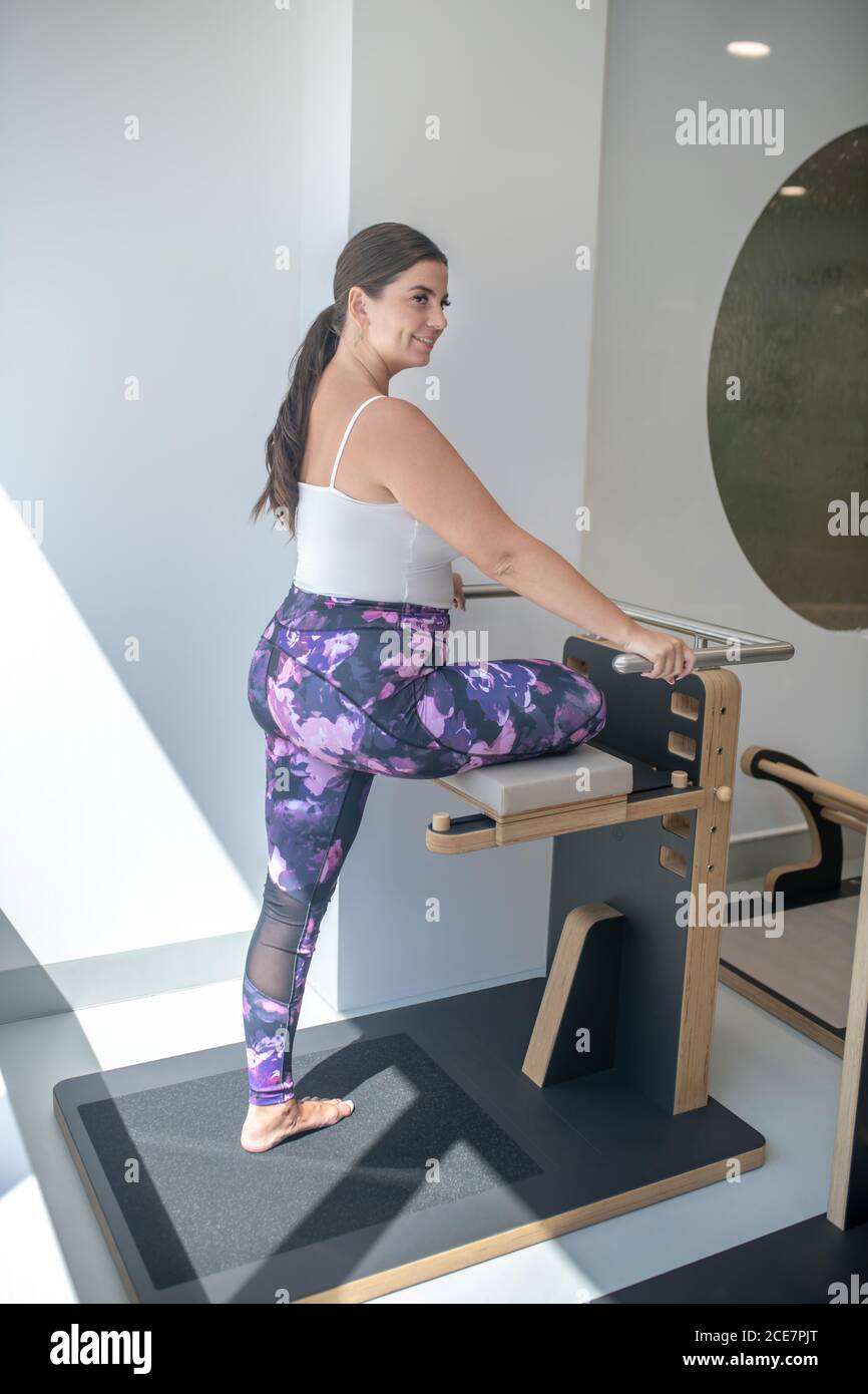 Plus size woman exercising hi-res stock photography and images - Alamy