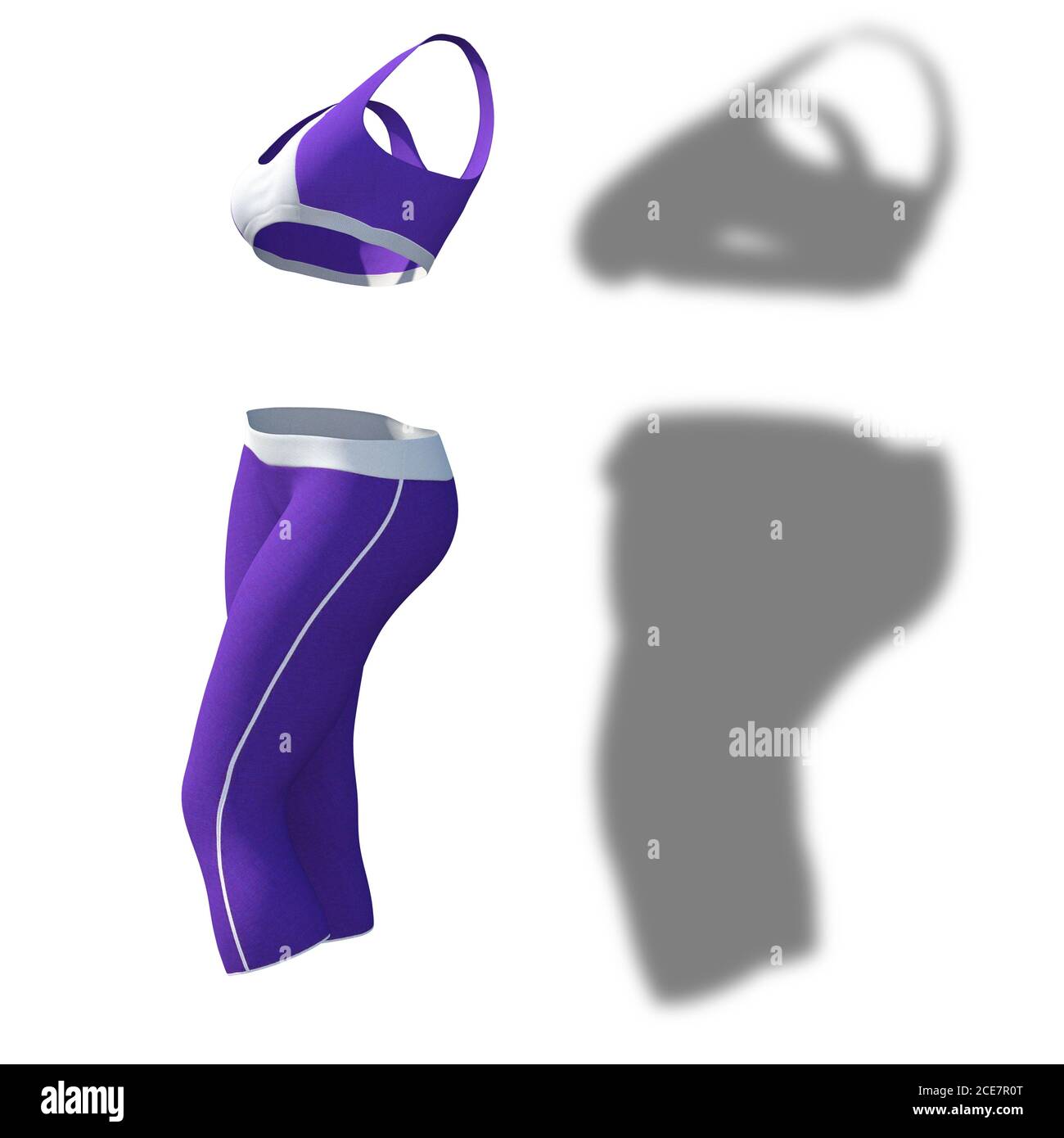 Conceptual fat overweight obese shadow female pants and bra vs slim fit ...