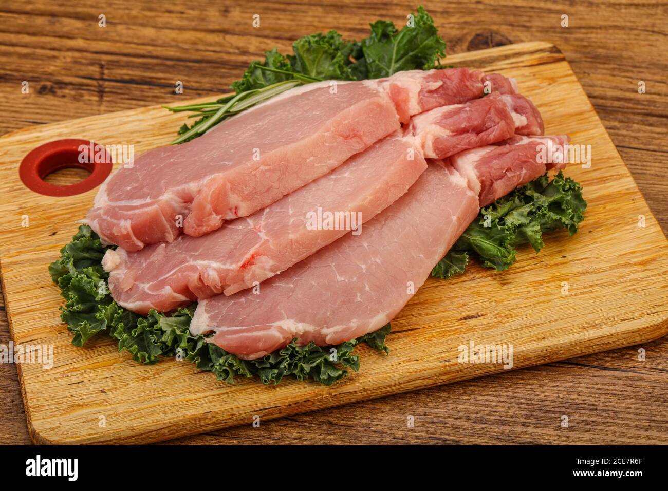 Raw pork meat steak for cooking Stock Photo - Alamy