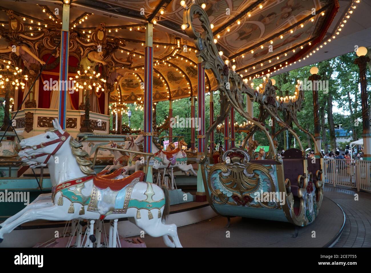 A general view of the Toshimaen amusement park in Tokyo, Japan on ...