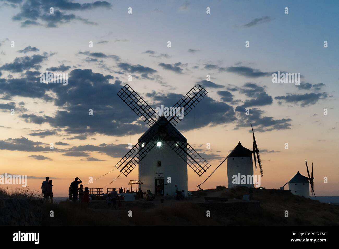 Beautiful shot white windmills hi-res stock photography and images - Alamy