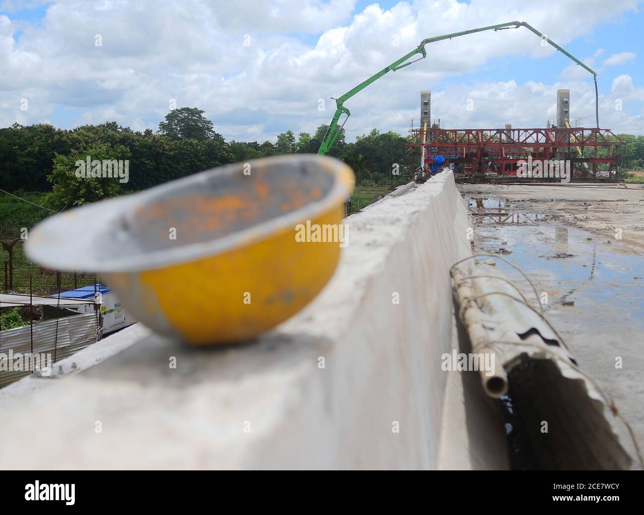 Construction taking place on the Indo-Bangla friendly bridge, also ...